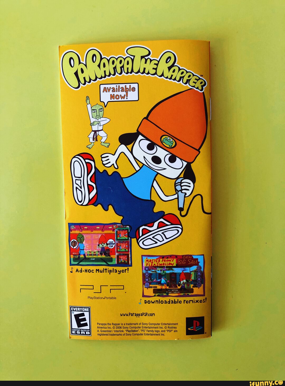 PaRappa The Rapper - Available PlayStationsPortable WWw.ParappaPSPcon ...