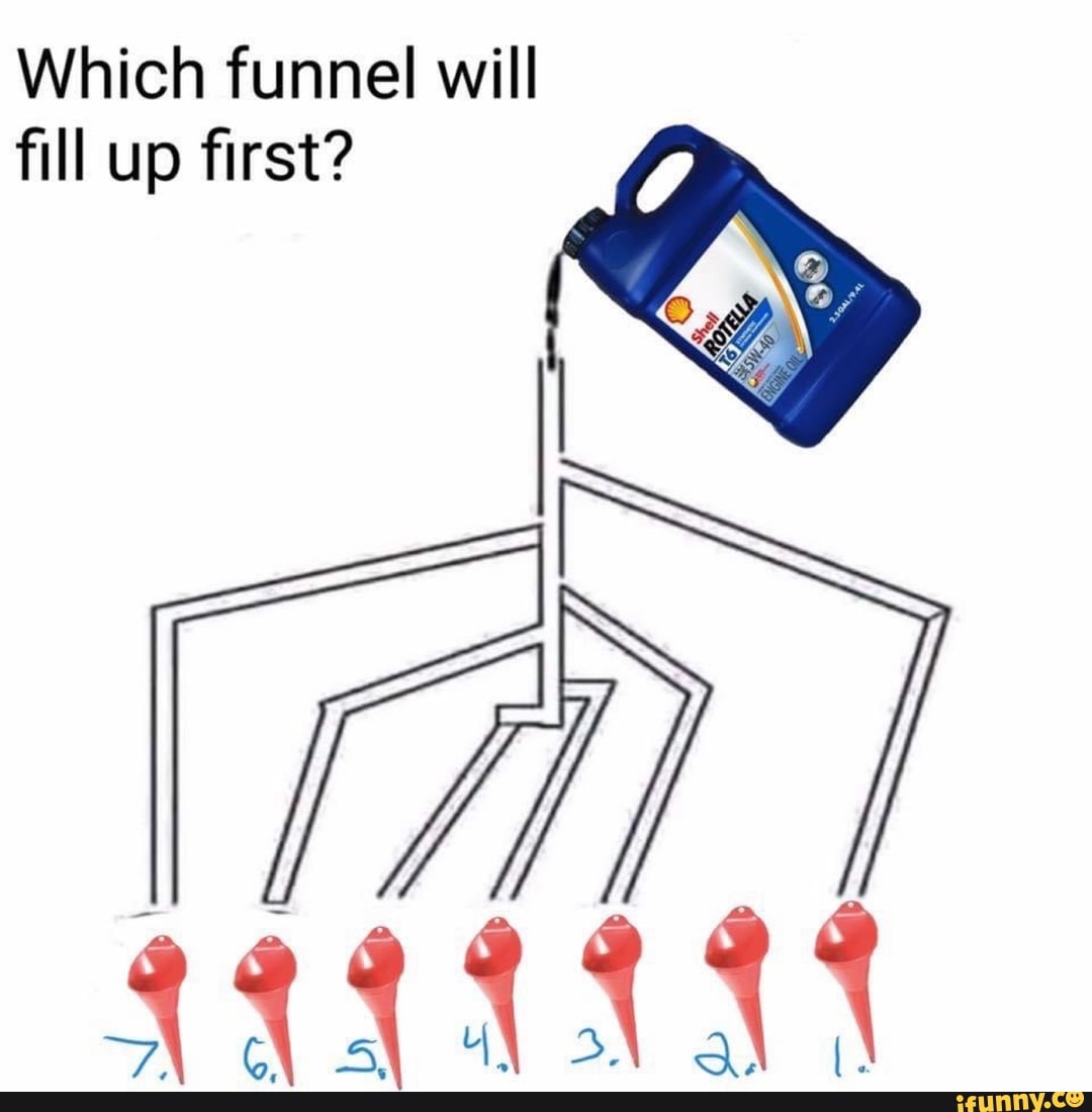 Which funnel will fill up first? - iFunny