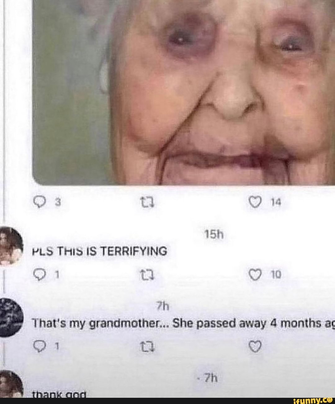 Ta PLS THIS IS TERRIFYING That's my grandmother... She passed away 4 ...
