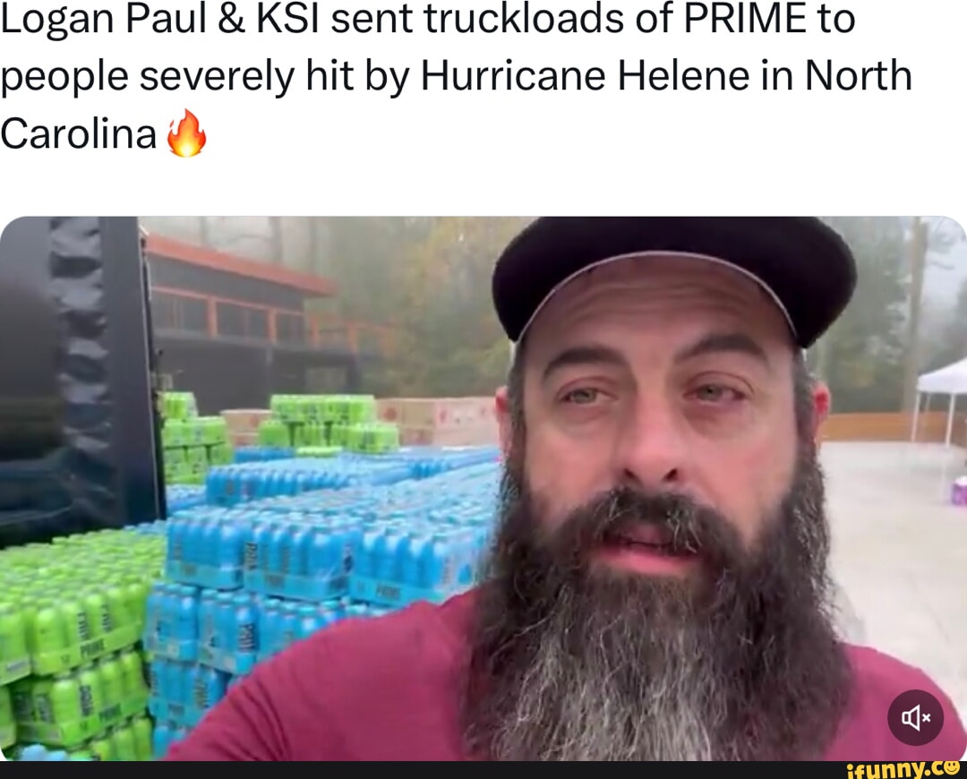 Logan Paul & KSI sent truckloads of PRIME to people severely hit by ...