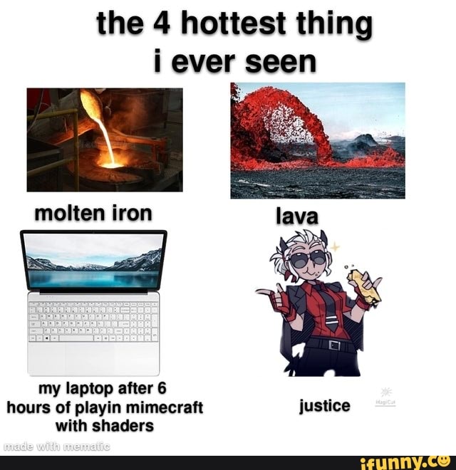 The 4 hottest thing ever seen molten iron lava my laptop after 6 hours ...