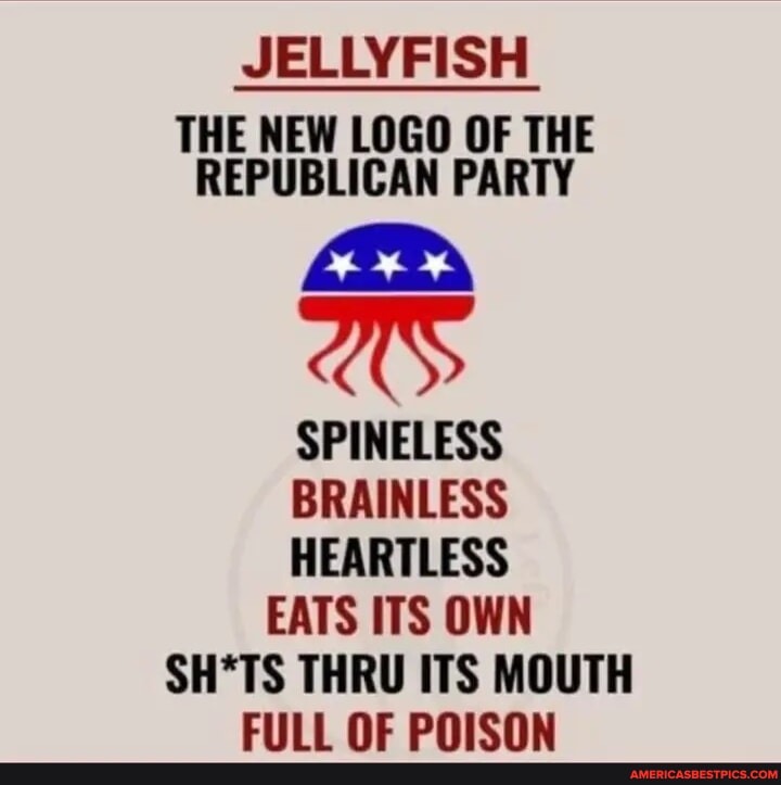 JELLYFISH THE NEW LOGO OF THE REPUBLICAN PARTY SPINELESS BRAINLESS ...