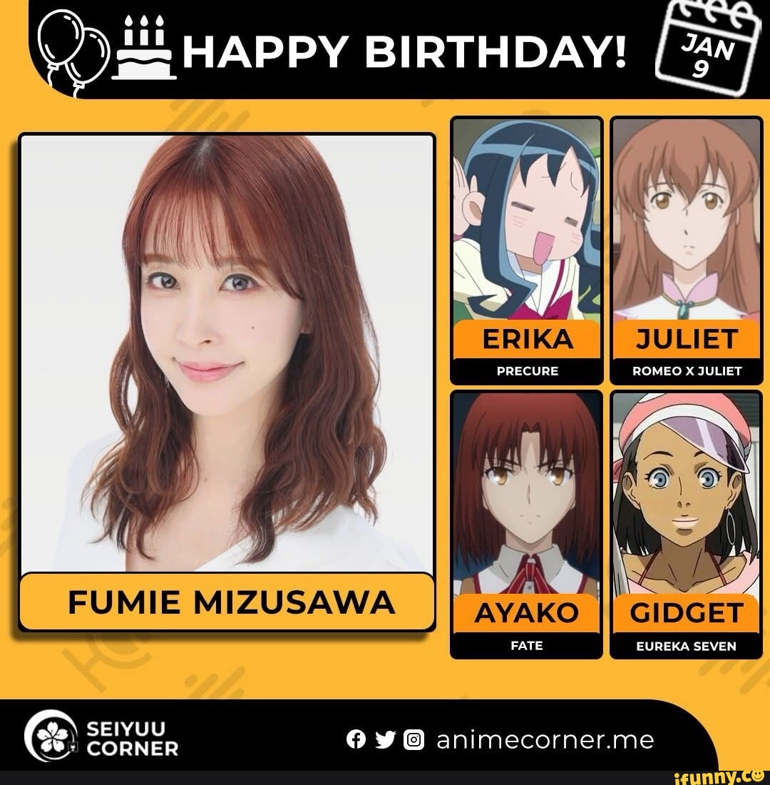 Es SEIYUU CORNER HAPPY BIRTHDAY! JULIET PRECURE ROMEO JULIET EUREKA ...