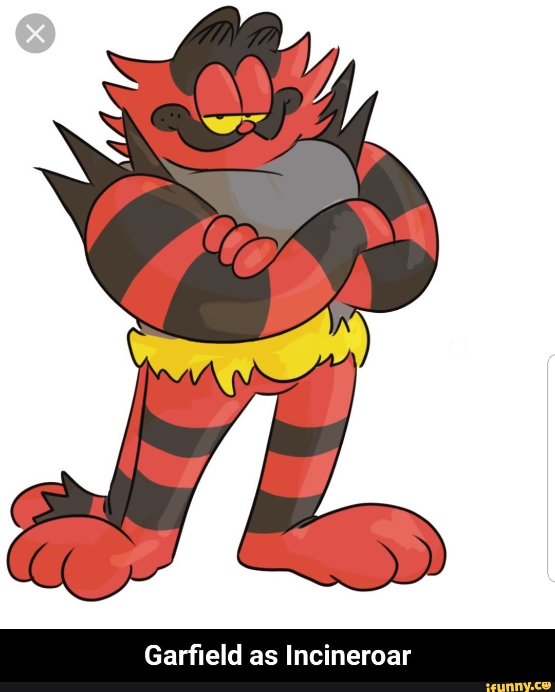 Garfield as Incineroar - iFunny