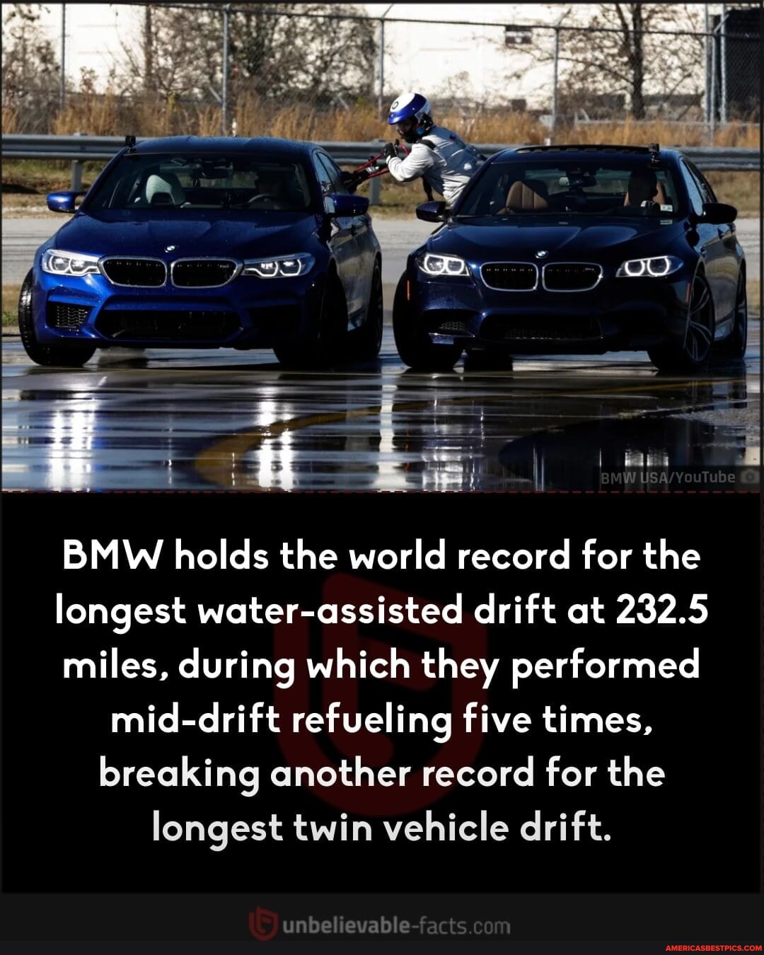 N/A - Tube BMW holds the world record for the longest water-assisted ...