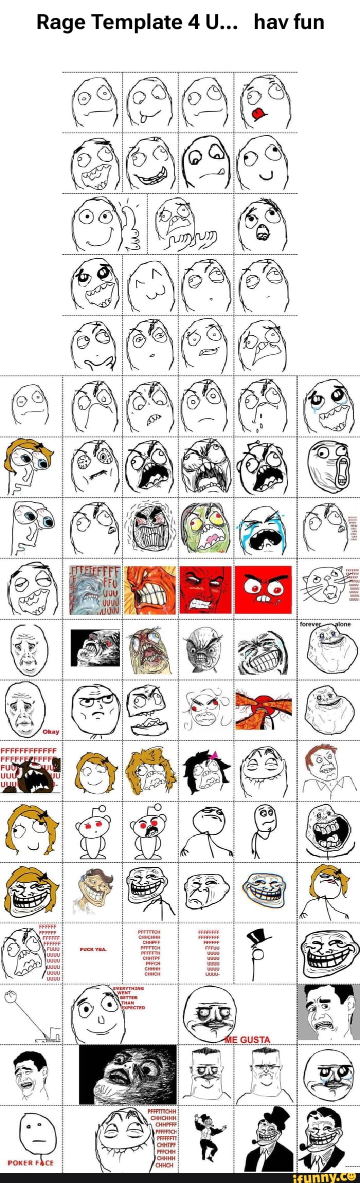 Rage Template 4 U... haw fun - iFunny