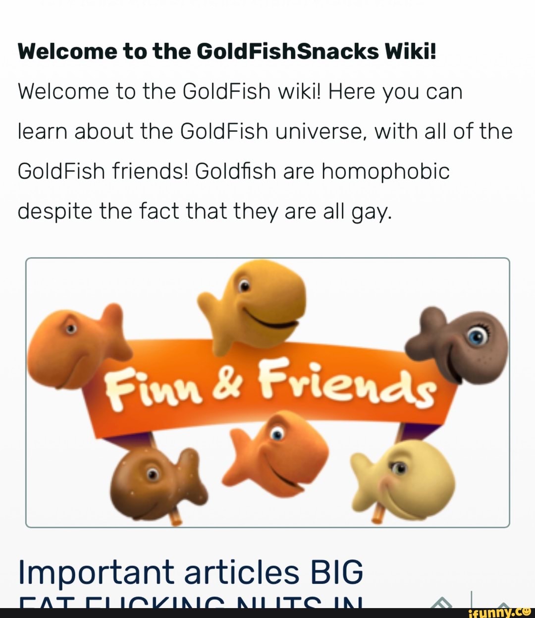 Goldfishsnacks memes. Best Collection of funny Goldfishsnacks pictures ...