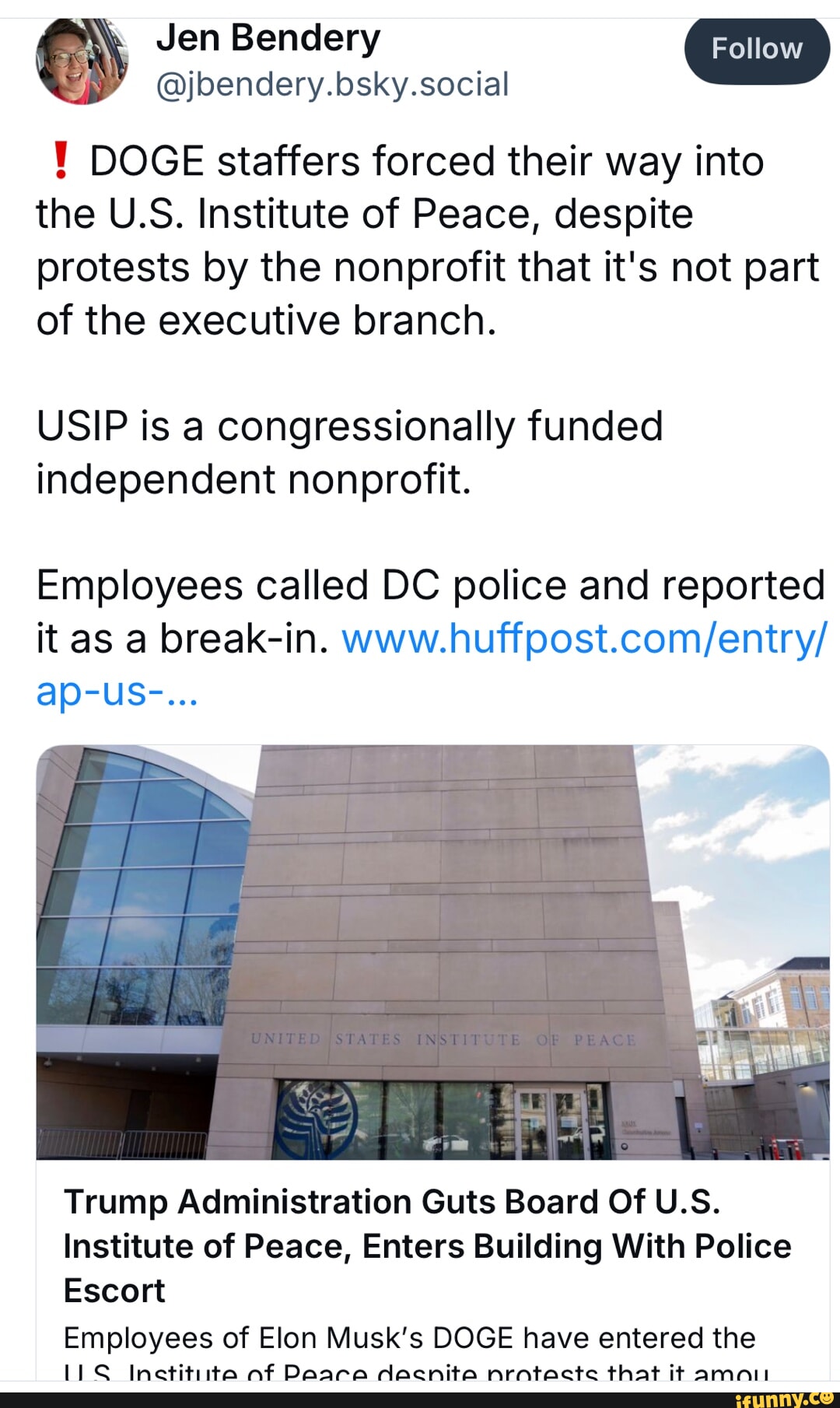 Jen Bendery @jbendery.bsky.social DOGE staffers forced their way into ...