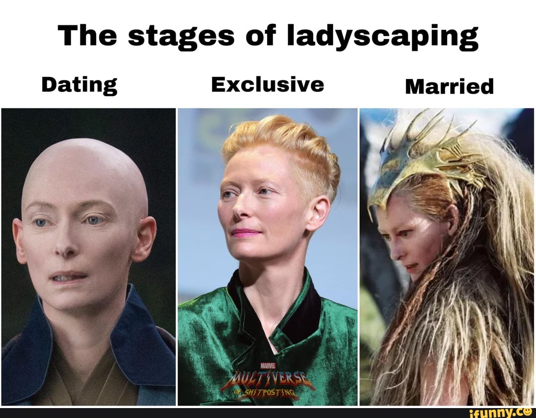 The stages of ladyscaping Dating Exclusive Married - iFunny