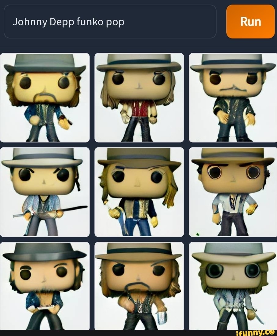 Johnny Depp funko pop Run - iFunny