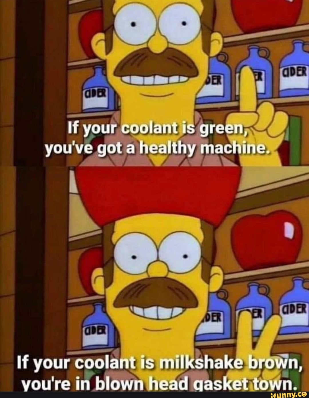 Ge If your coolants gren, you've got healthy machines If your coolant ...