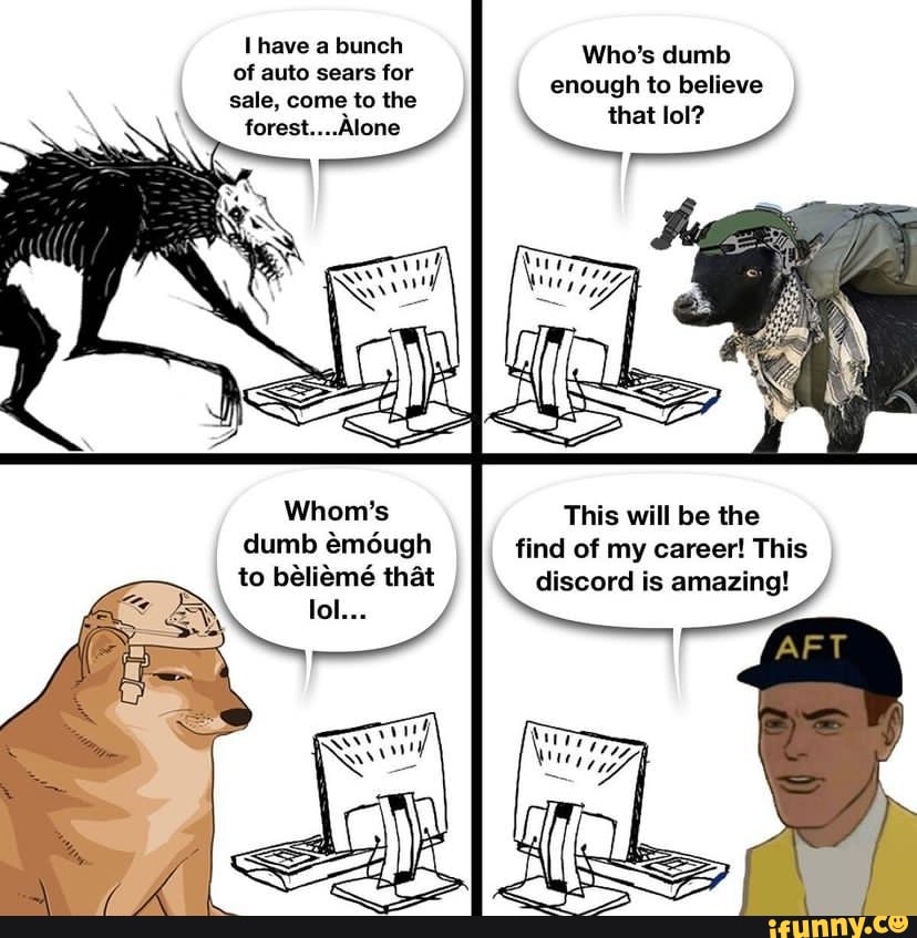 Ihave a bunch of auto sears for sale, come to the forest. Who's dumb ...