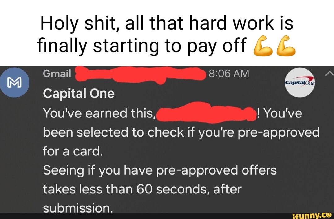 Holy shit, all that hard work is finally starting to pay off G AM Gmail ...