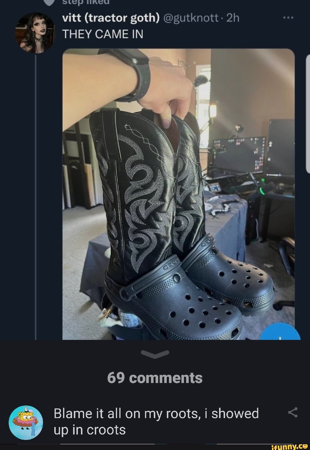 Vitt (tractor goth) @gutknott- THEY CAME IN 69 comments Blame it all on ...