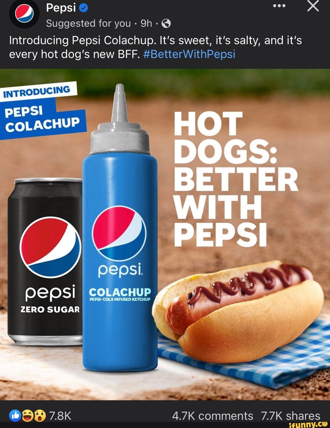 Pepsi Suggested for you Sh- I Introducing Pepsi Colachup. It's sweet ...