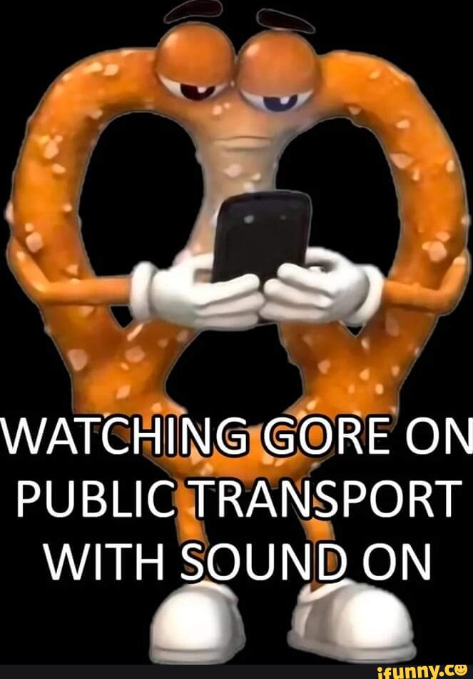 WATCHING GORE ON PUBLIC TRANSPORT WITH SOUND ON - iFunny