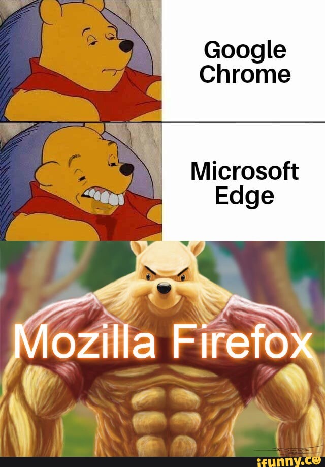 Google Chrome Microsoft Edge Mozilla Firefox - iFunny