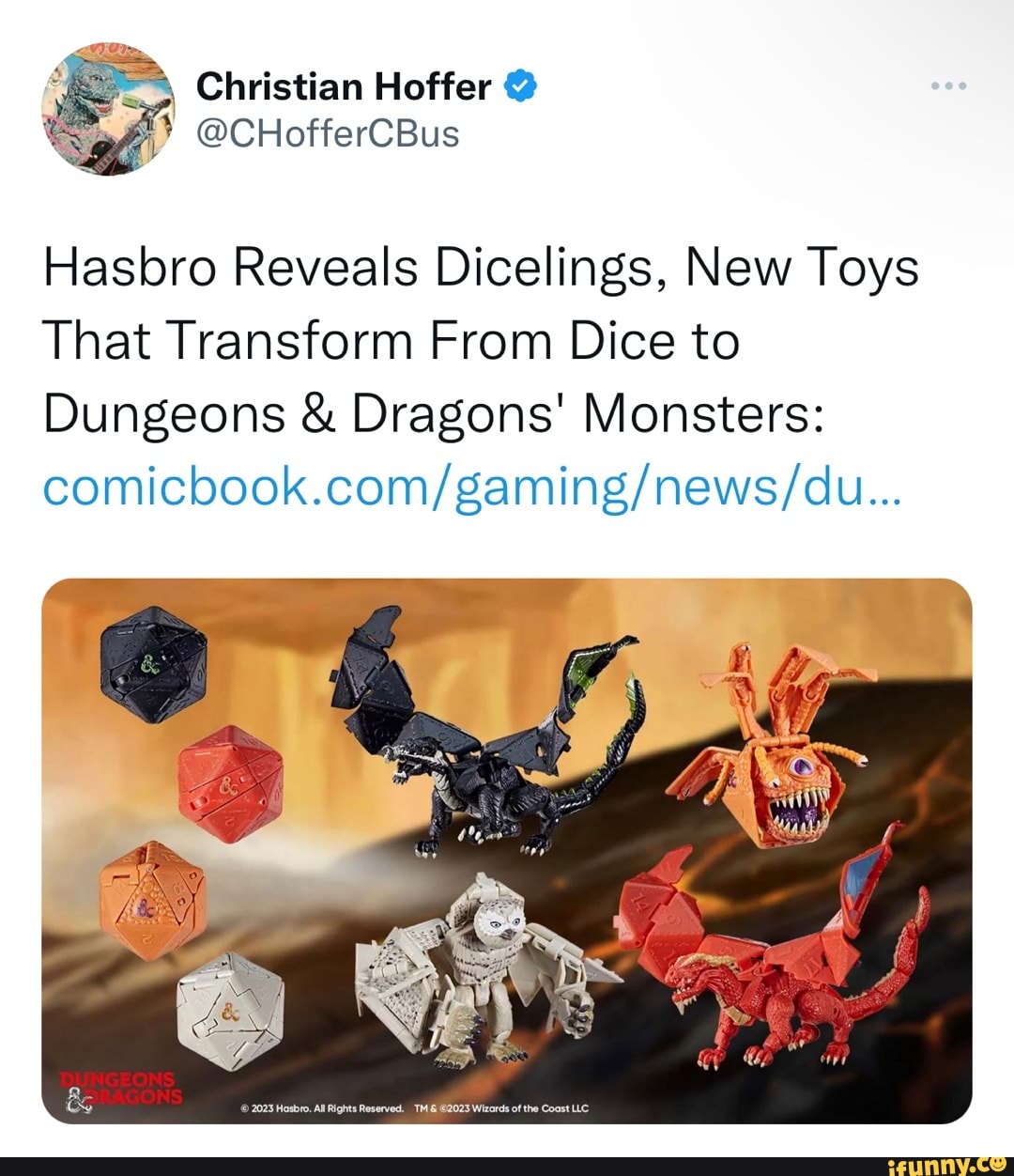 Christian Hoffer @ @CHofferCBus Hasbro Reveals Dicelings, New Toys That ...