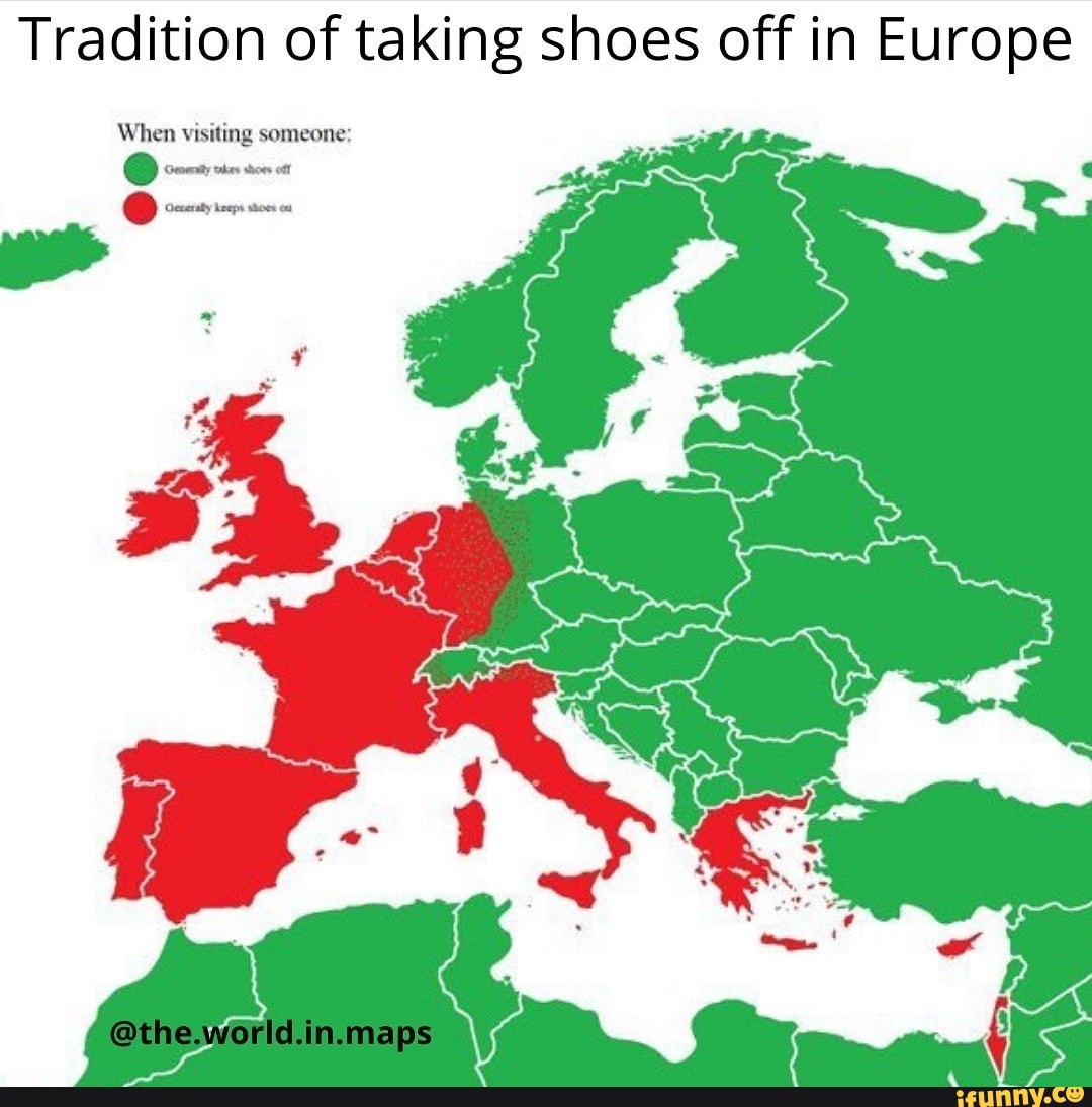 Tradition of taking shoes off in Europe When visiting someone @the ...