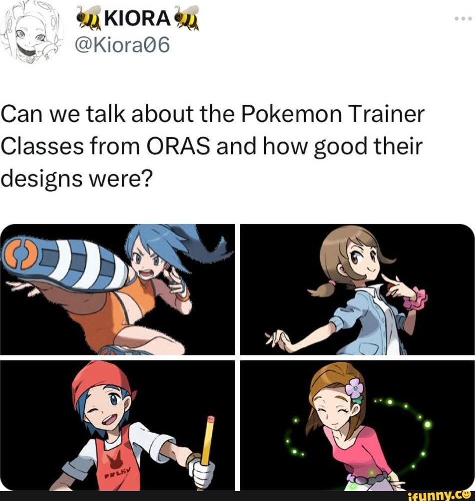 Pokemon Trainer Classes Can We Talk About The Pokemon Trainer Classes