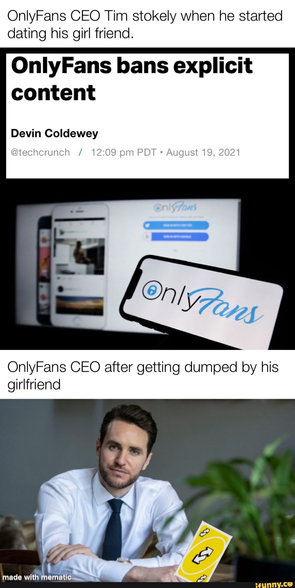 OnlyFans CEO Tim stokely when he started dating his girl friend ...