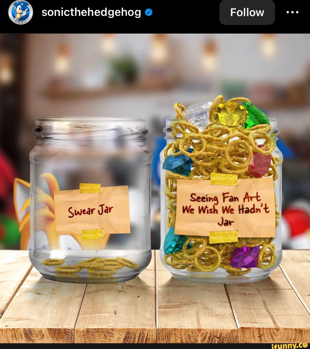 Sonicthehedgehog Follow Seeing Fan Art. Swear Jar I I We Wish We Hadn't ...