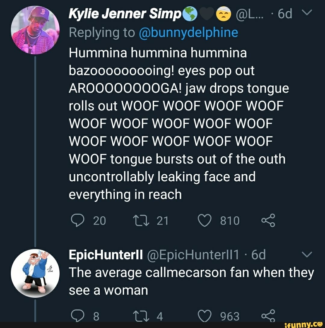 Kylie Jenner Simp@ @L... Replying to @bunnydelphine Hummina hummina ...