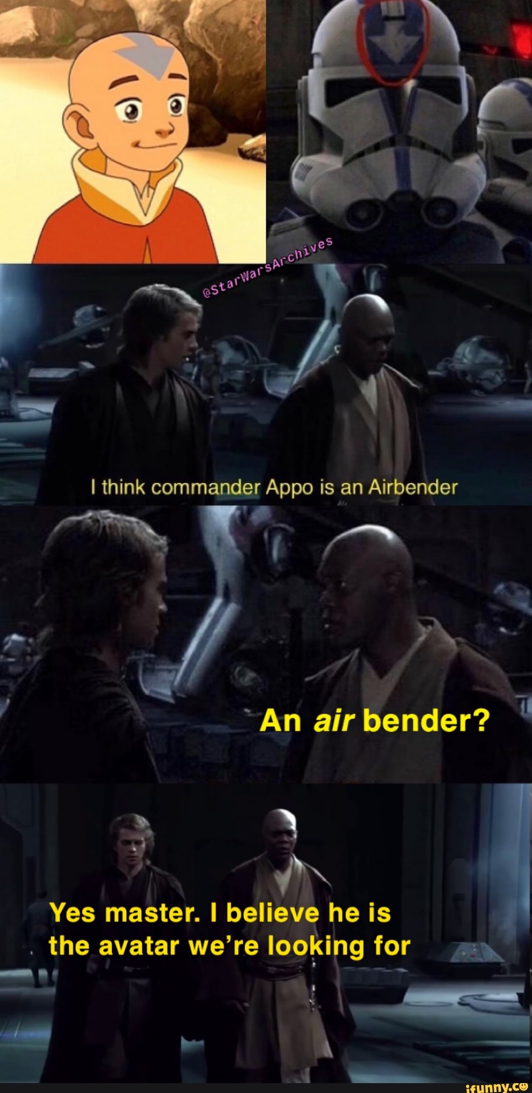 I think commander Appo is an Airbender "An air bender? UN Yes master. I ...