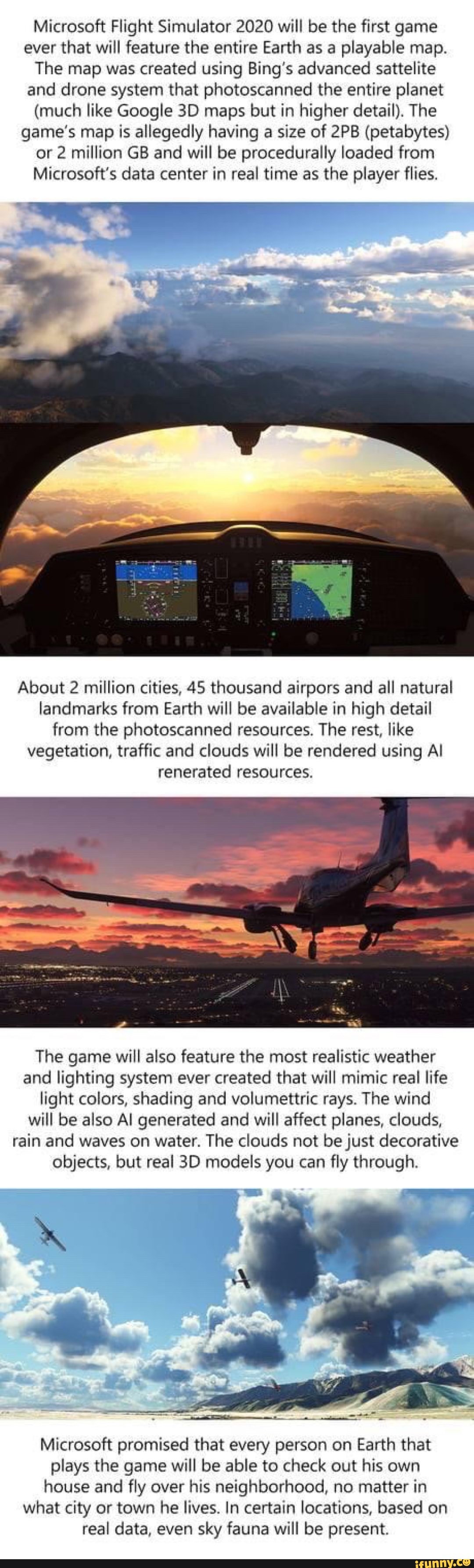 Microsoft Flight Simulator 2020 will be the first game ever that will ...