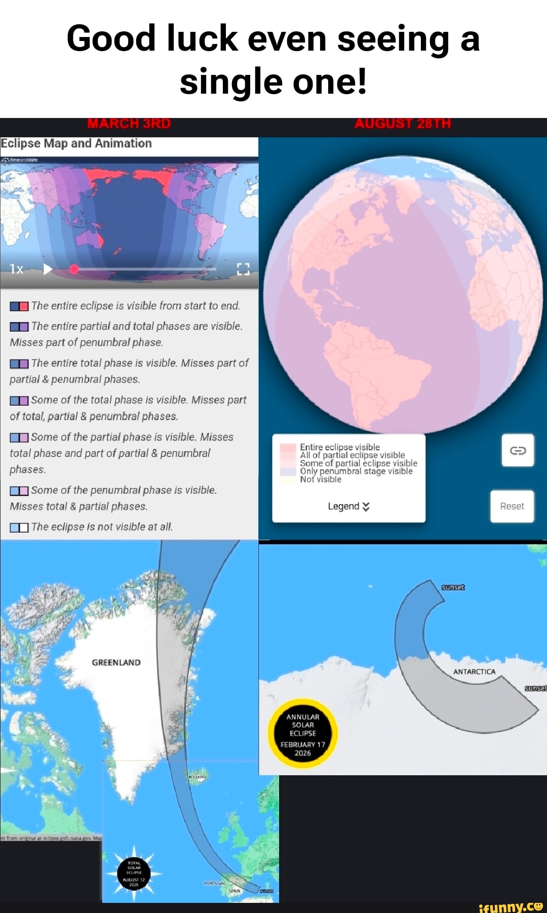 Good luck even seeing a single one! Eclipse Map and Animation The ...