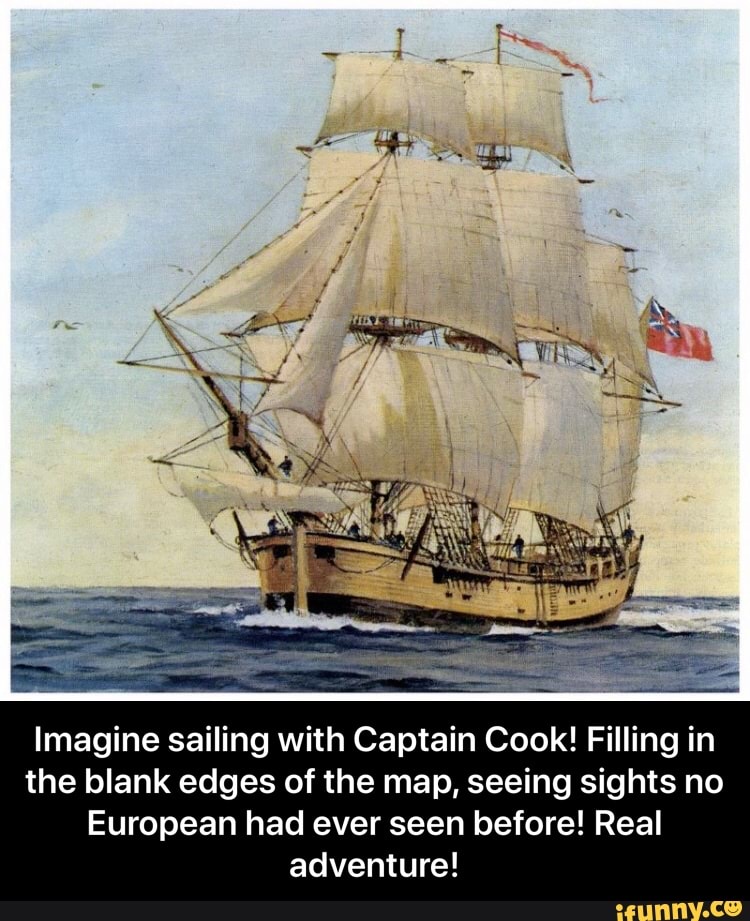 Imagine sailing with Captain Cook! Filling in the blank edges of the ...