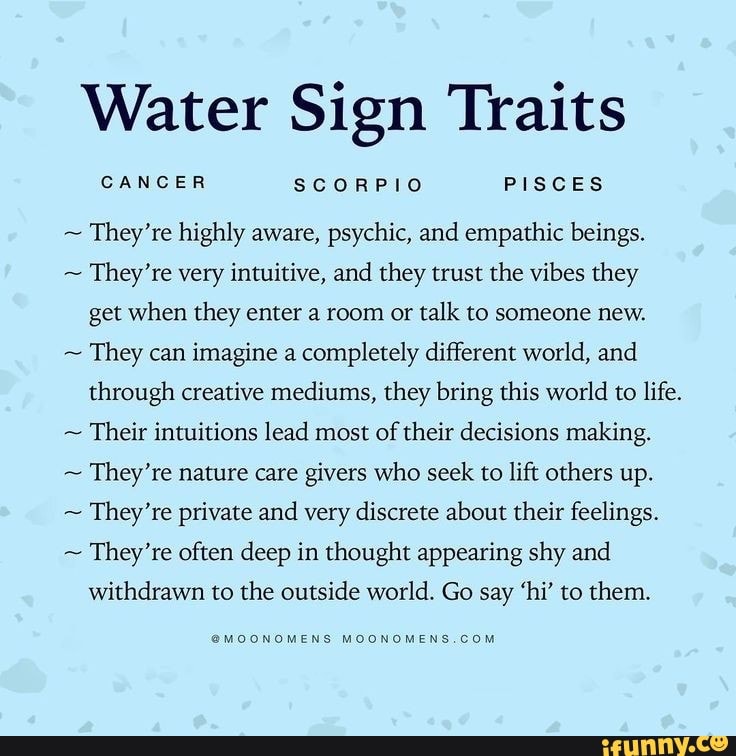 Water signs zodiac traits - Horoscopeaz.com