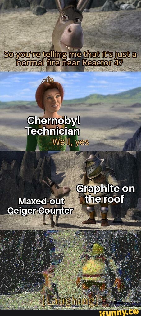 Chernobyl Technician Graphite on Maxed-out the roof Geiger Counter - iFunny