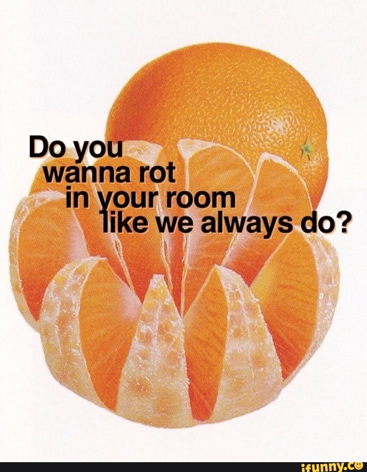 Your wanna rot in your room ike we always do? - iFunny