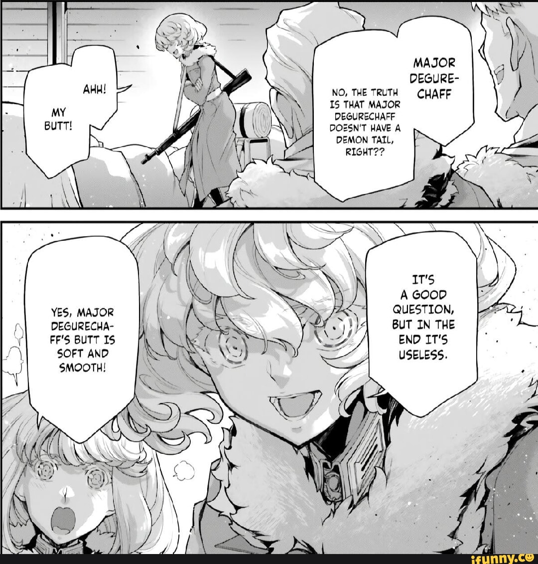 YES, MAJOR DEGURECHA- FF'S BUTT IS SOFT AND SMOOTH! MAJOR DEGURE- NO ...