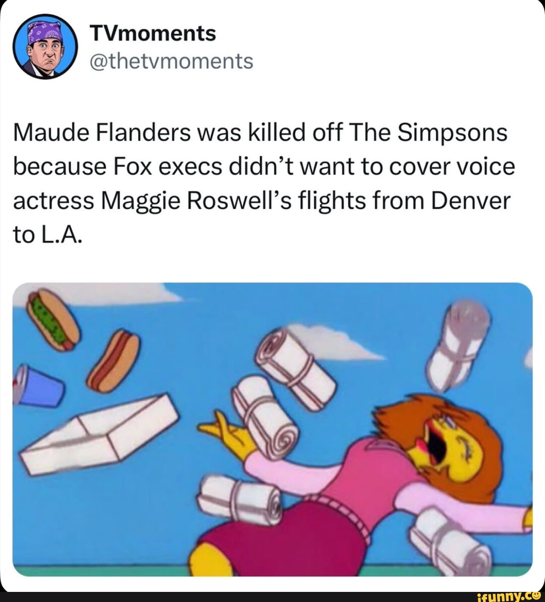 Maude Flanders was killed off The Simpsons because Fox execs didn't ...