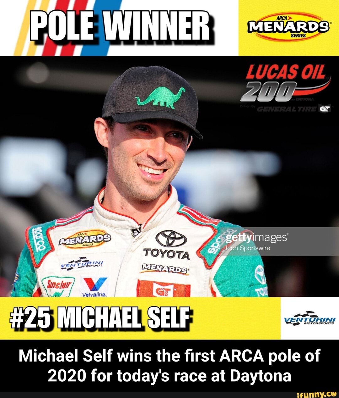 Michael Self wins the first ARCA pole of 2020 for today's race at ...