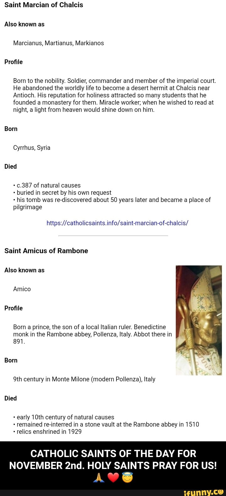 Saint Marcian of Chalcis Also known as Marcianus, Martianus, Markianos ...