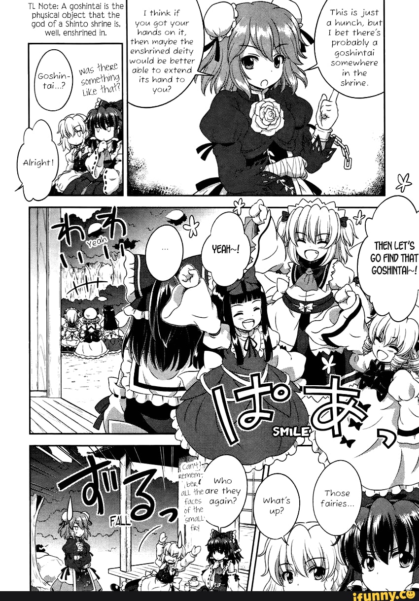 TL Note: A goshintai is the physical object that the god of a Shinto ...