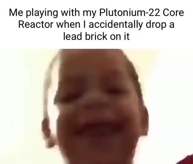 Me playing with my Plutonium-22 Core Reactor when I accidentally drop a ...