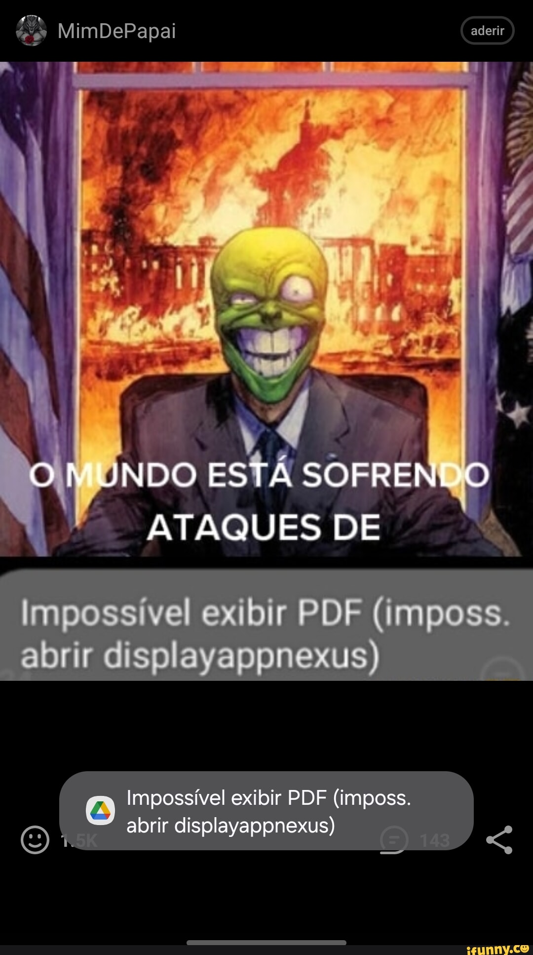 MimDePapai Tr MUNDO ESTÁ SOFRE ATAQUES DE Impossível exibir PDF (imposs ...