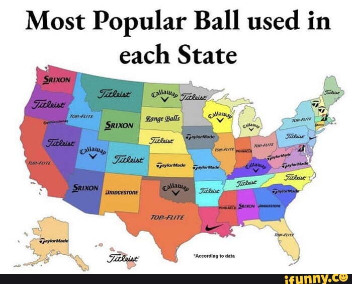 Most Popular Ball used in each State - iFunny