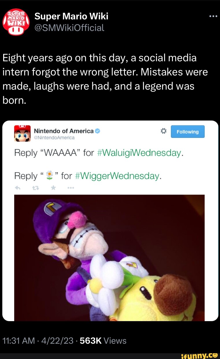 Super Mario Wiki @SMWikiOfficial Eight years ago on this day, a social ...