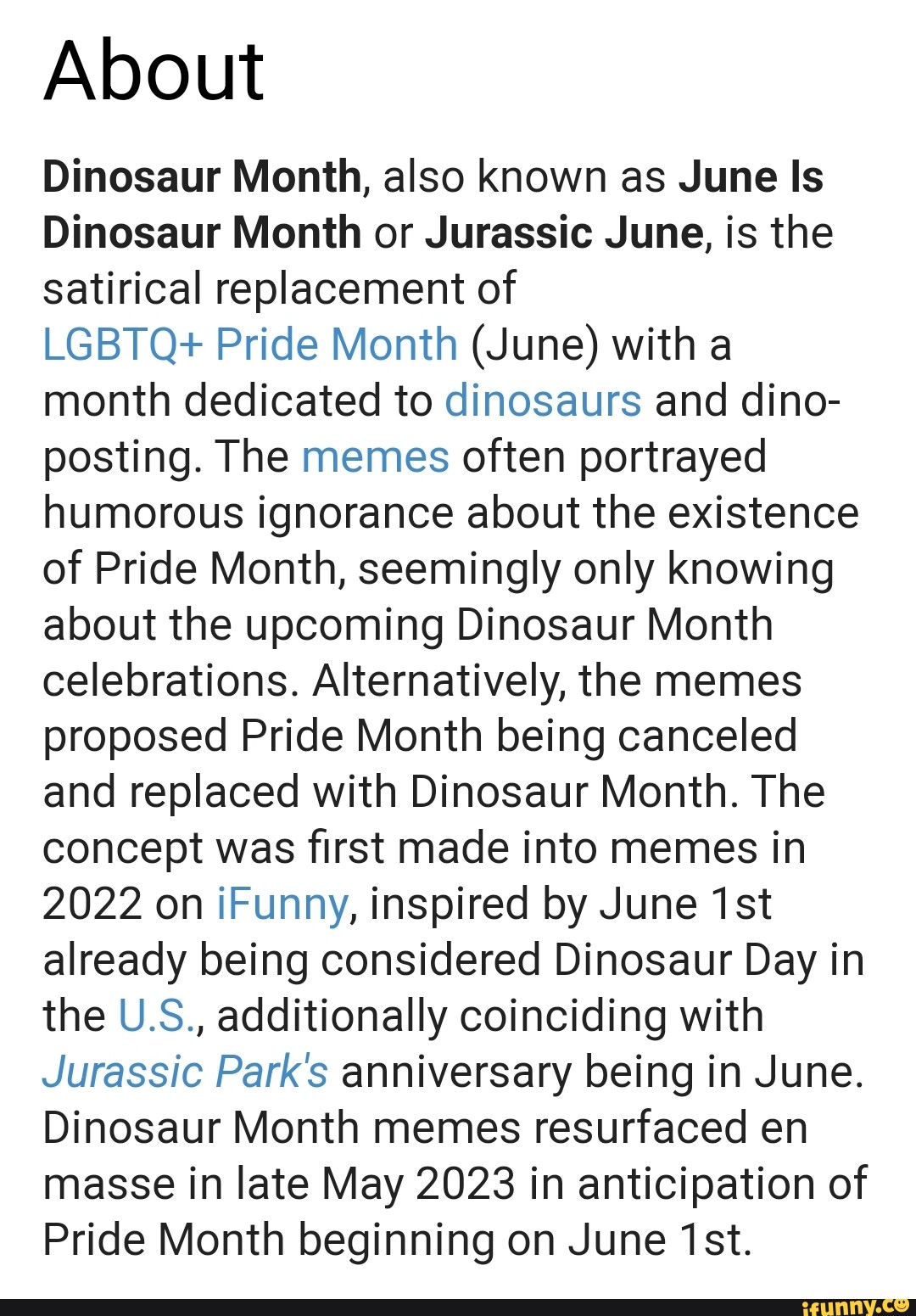 About Dinosaur Month, also known as June Is Dinosaur Month or Jurassic ...