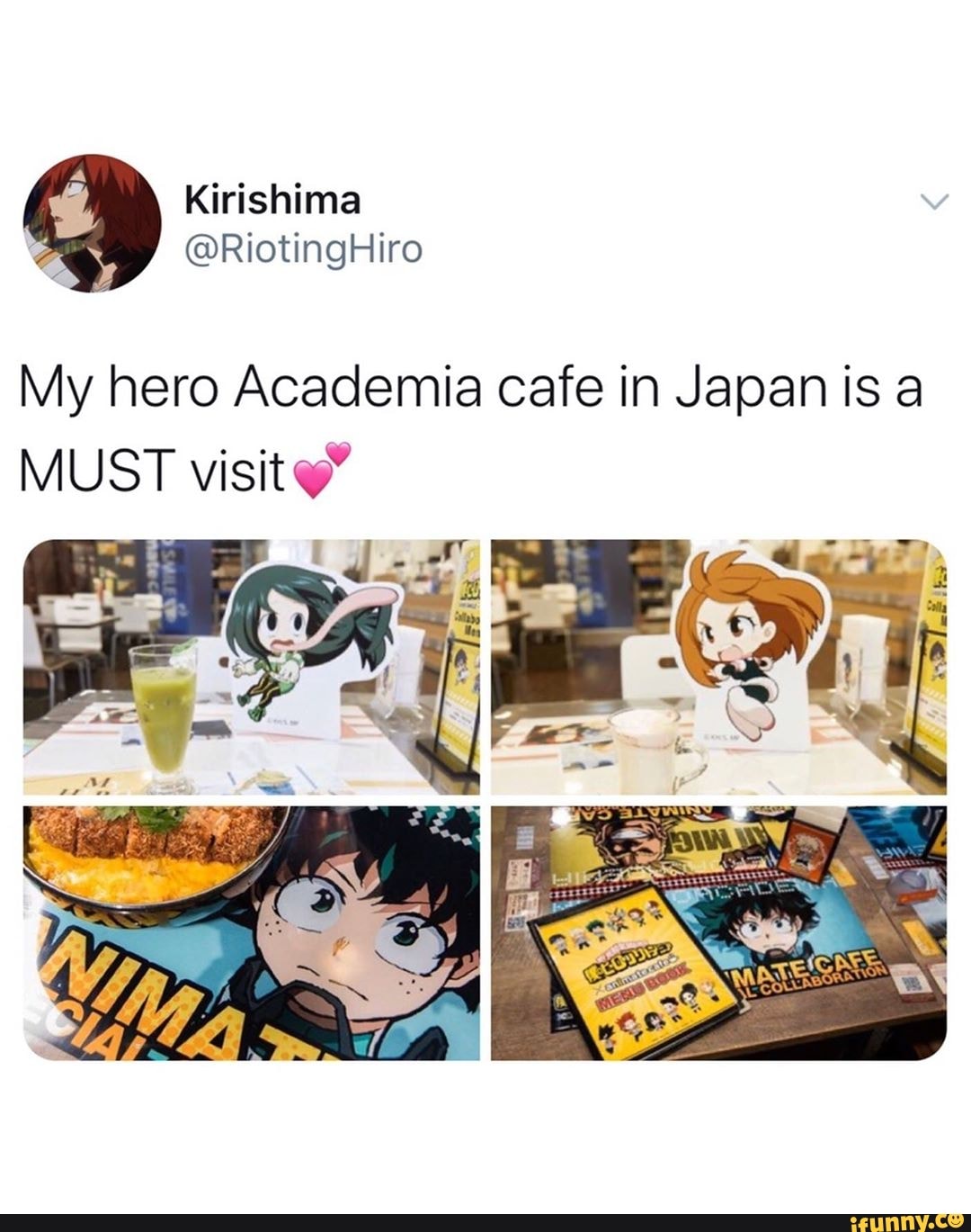 My hero Academia cafe in Japan is a MUST visit - iFunny