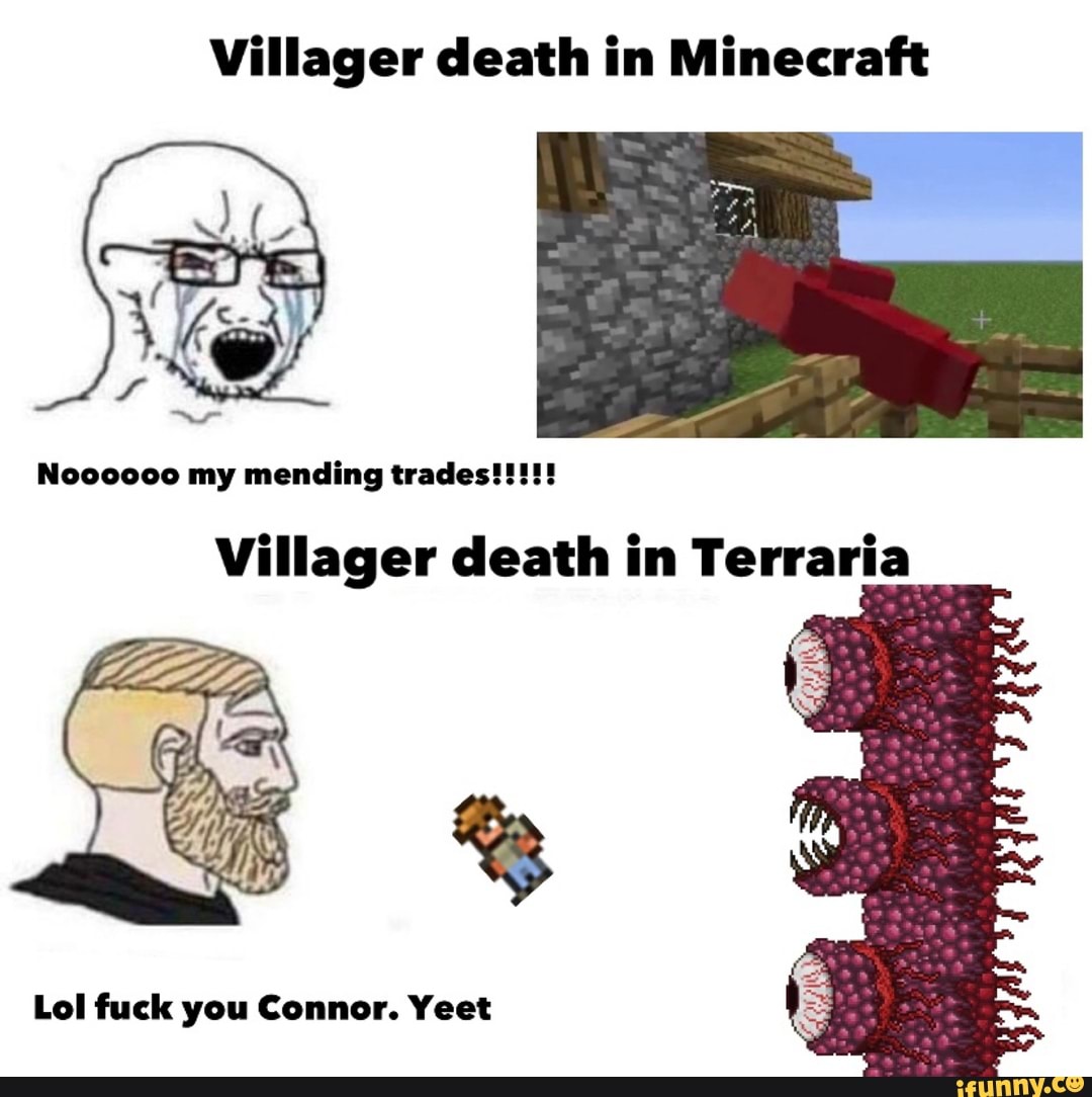 Villager death in Minecraft - iFunny