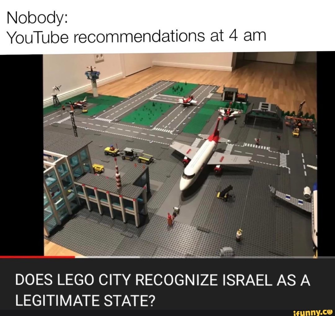Nobody: YouTube recommendations at 4 am DOES LEGO CITY RECOGNIZE ISRAEL ...