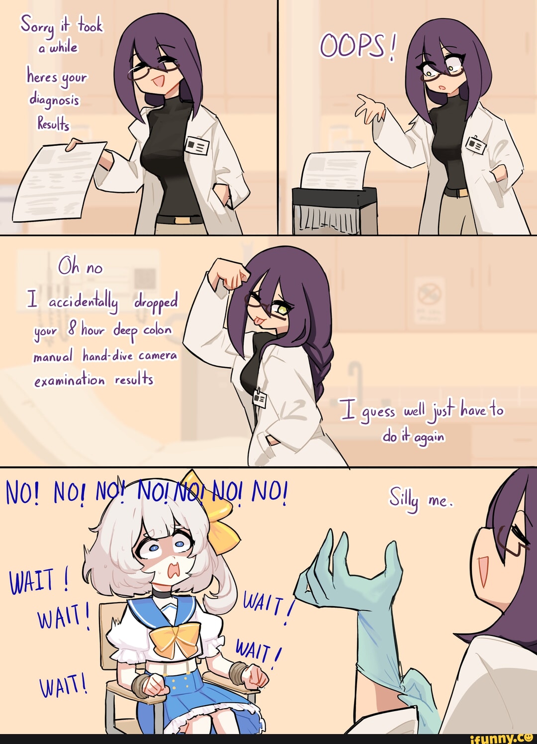 Sorry it took here Your diagnosis is Results lts Oh no accidertally ...