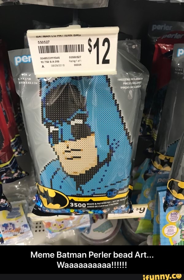 Meme Batman Perler bead Art... Waaaaaaaaaa!!!!!! - Meme Batman Perler ...