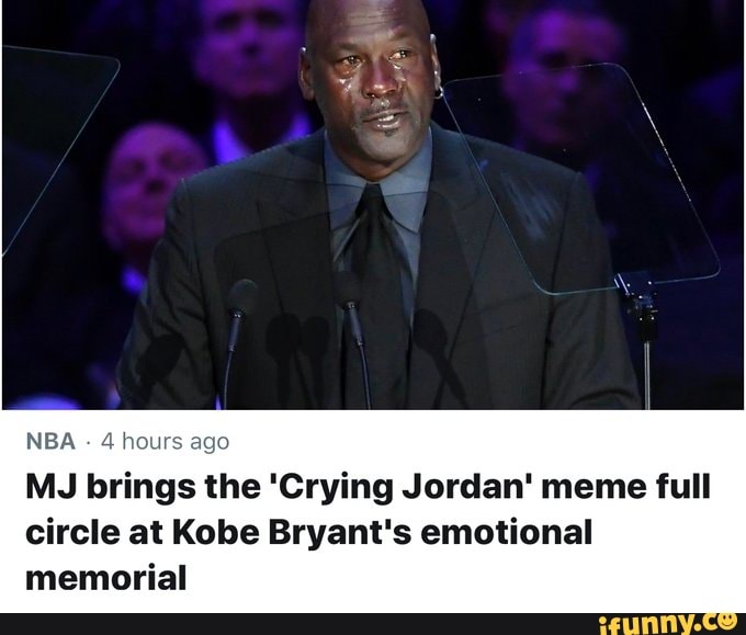 NBA MJ brings the 'Crying Jordan' meme full circle at Kobe Bryant's ...